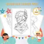 11 Satoru Gojo Coloring Pages - Free & Printable PDF