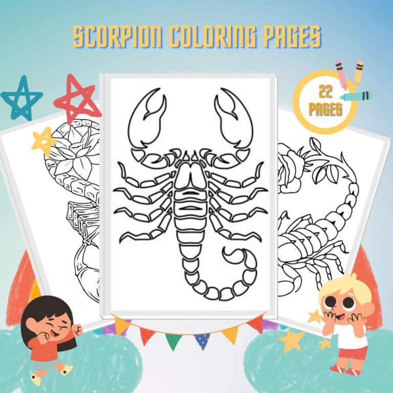 22 Scorpion Coloring Pages - Free PDF Printables Designs