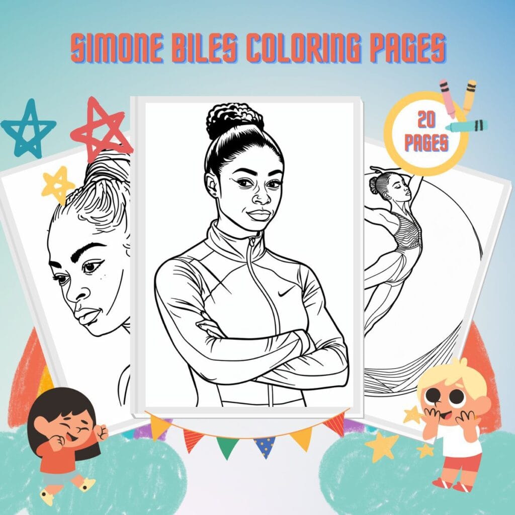 20 Simone Biles Coloring Pages - Free PDF Printables
