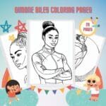 20 Simone Biles Coloring Pages - Free PDF Printables