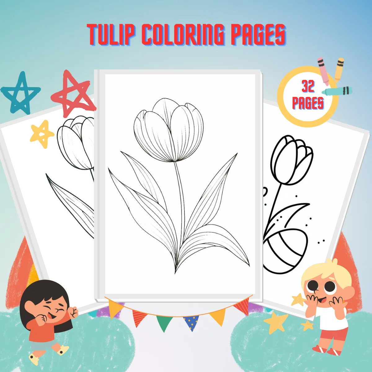 32 Tulip Coloring Pages - Free Printables | SSColoring.com