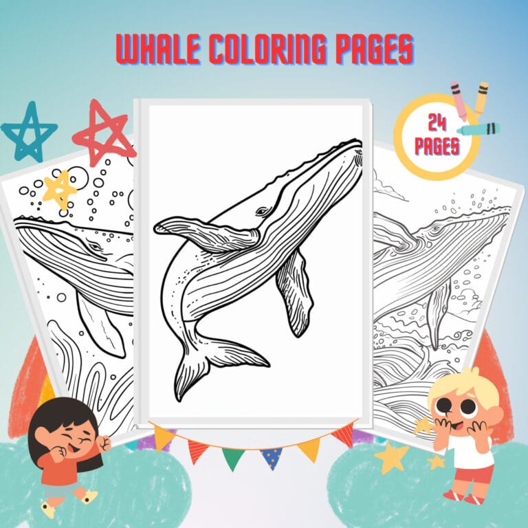 24 Whale Coloring Pages - Free PDF Printables For Kids