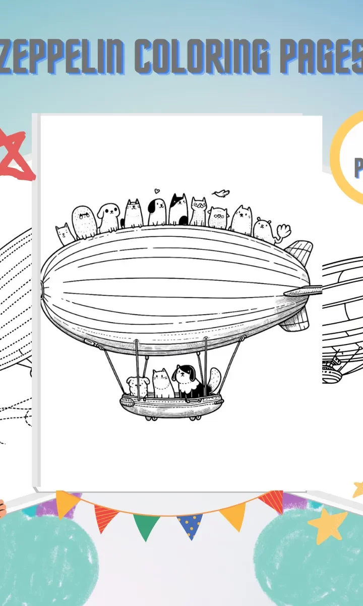 Zeppelin Gambar Mewarnai