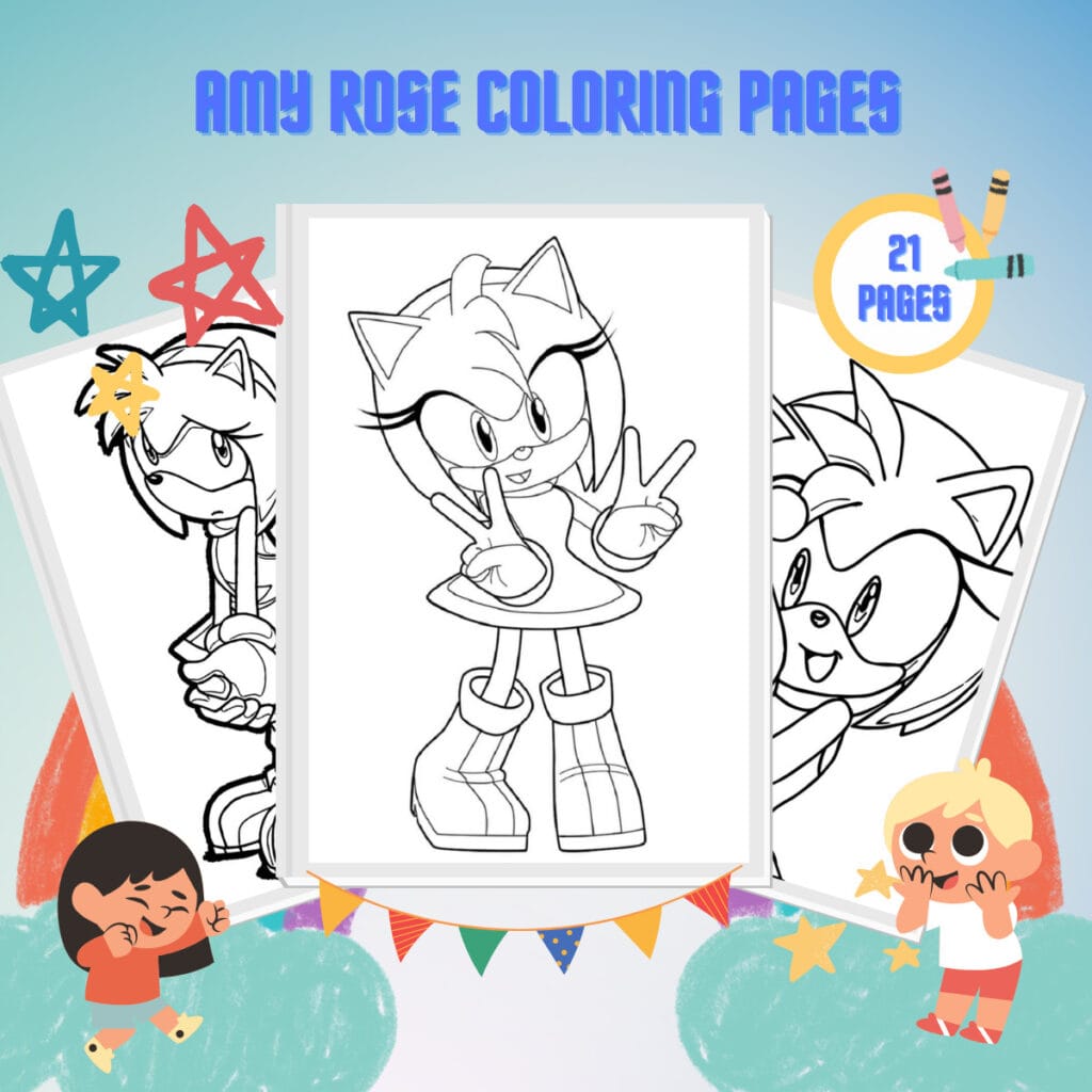 21 Amy Rose Coloring Pages - Free & Printable For Kids